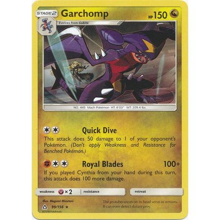 Pokemon tcg Garchomp - 99/156 - Rare Sun & Moon: Ultra Prism | Shopee ...