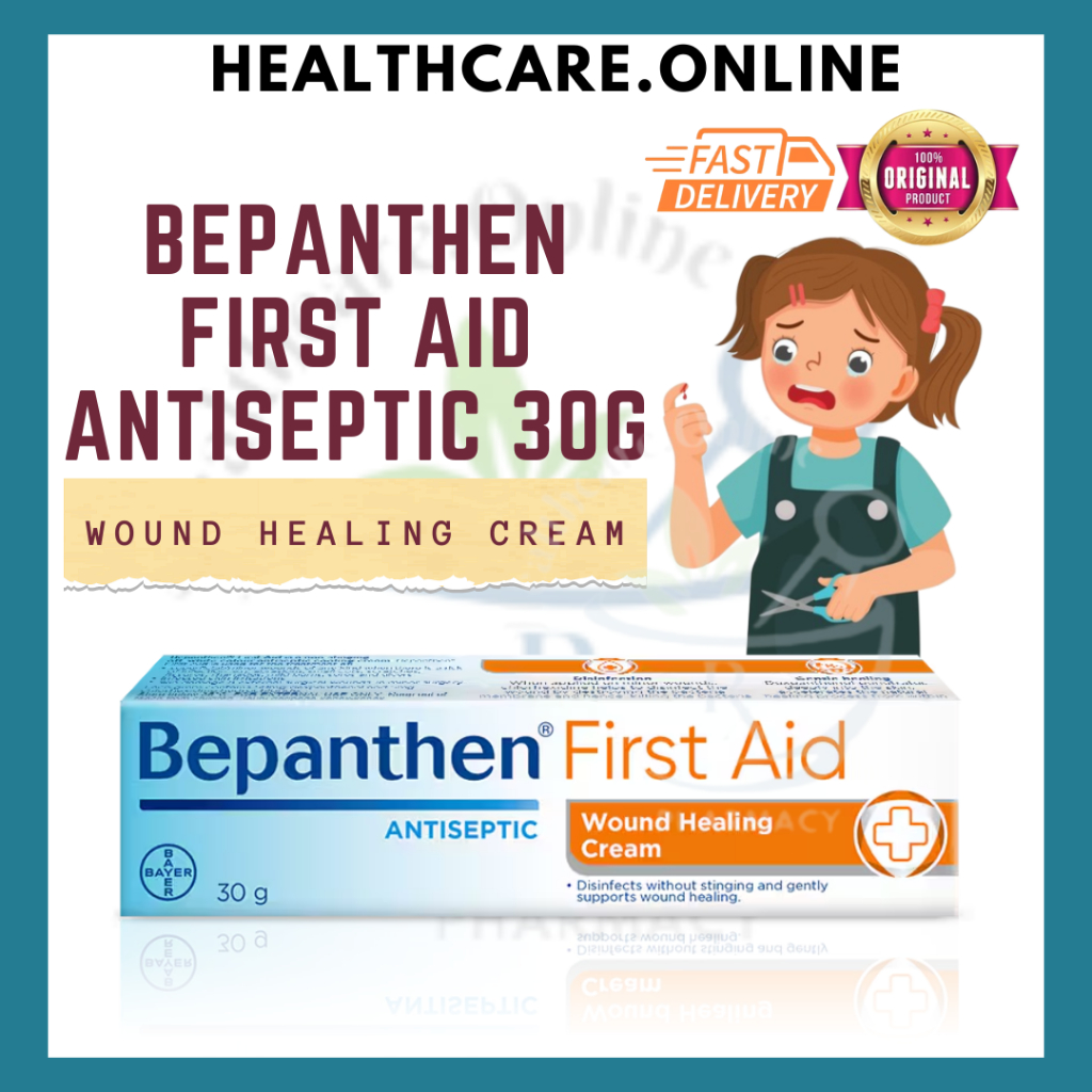 BEPANTHEN FIRST AID ANTISEPTIC 30G [ WOUND HEALING CREAM ] | Shopee ...