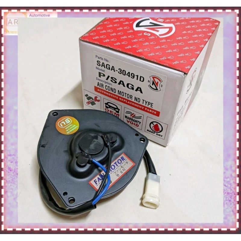 NS Air Cond Motor Saga,Iswara, Lmst (denso type)(2pin) & Blade 4Leaf ...