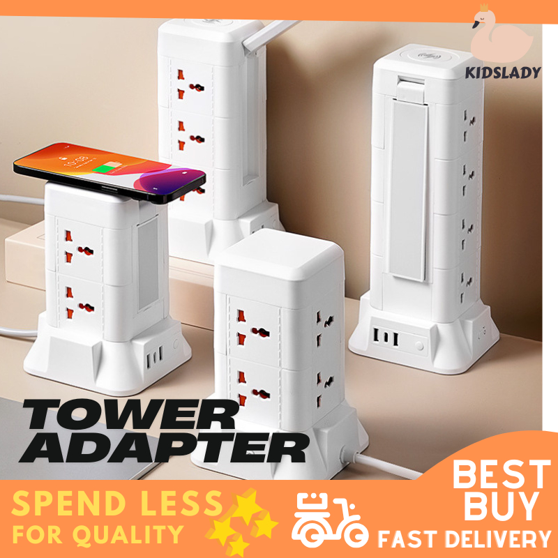 Ready Stock Tower Extension Plug Tower Socket with USB Type C Power ...