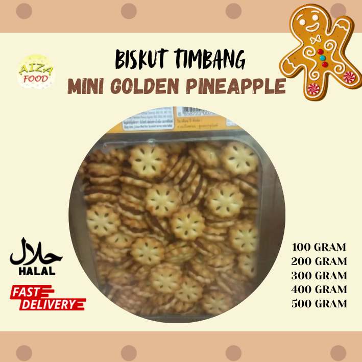 Biskut Timbang Mini Golden Pineapple (100g - 500g) | Shopee Malaysia