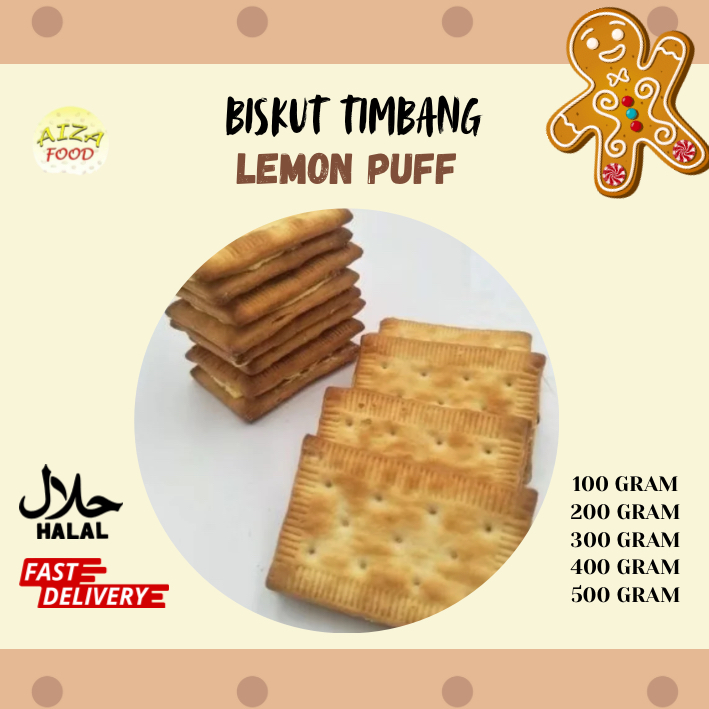 Biskut Timbang - Lemon Puff | Shopee Malaysia
