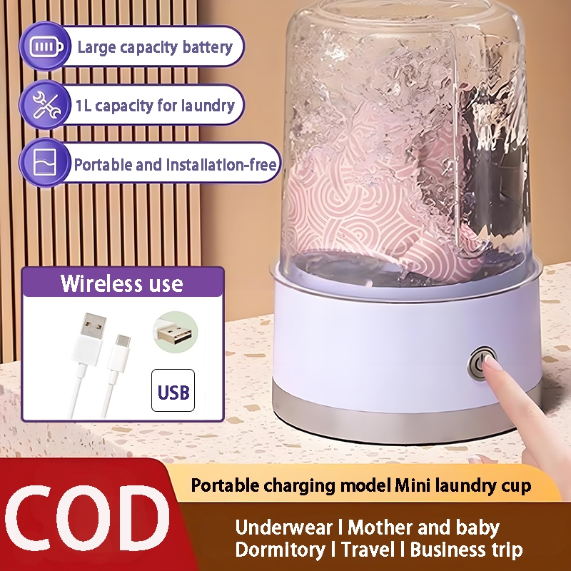 Rechargeable Mini Washing Machine Underwear Portable Wireless Underwear ...