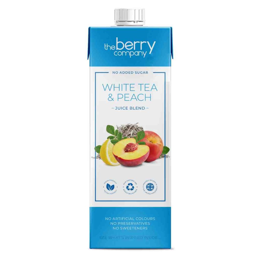 The Berry Company Special White Tea with Peach 1L (UK) NO ADDED SUGAR ...