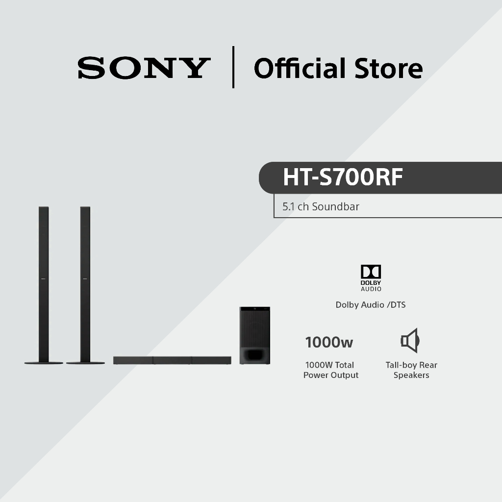 Sony HT-S700RF 5.1ch Home Cinema Soundbar System | Dolby Audio | Real ...