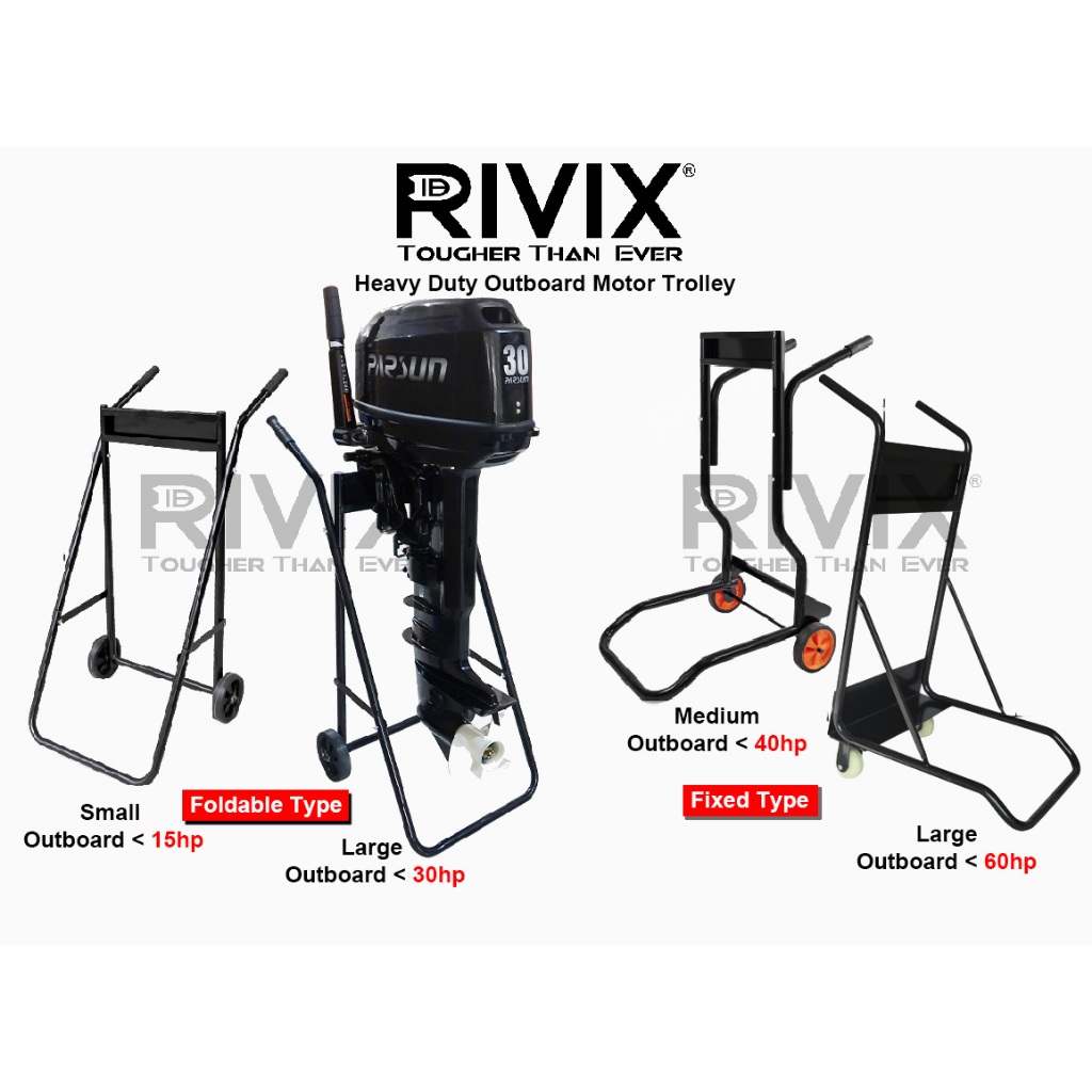 🔥Ready Stock🔥Troli Bot Enjin Senang Lipat Portable Foldable Outboard ...