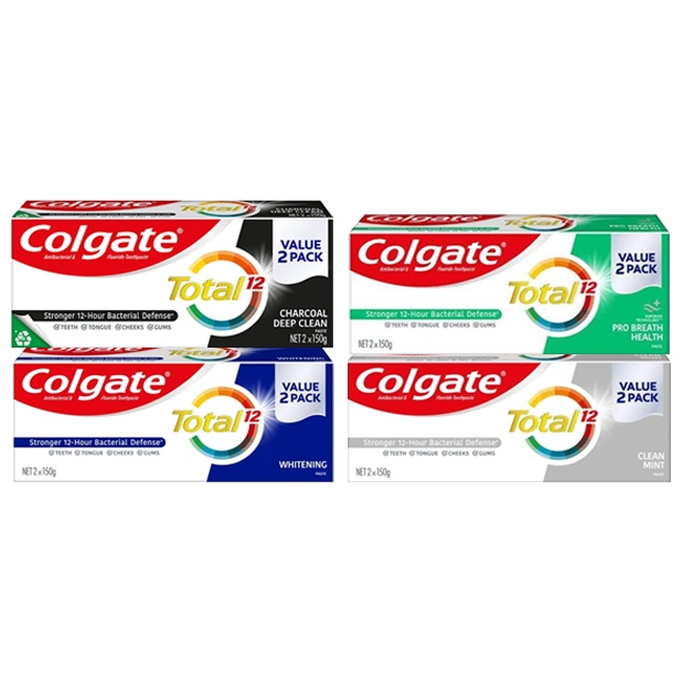 Colgate Total 12 Toothpaste Value 2Pack (2x150g) | Shopee Malaysia