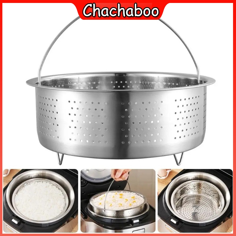 304 Stainless Steel Pressure Cooker Steaming Kitchen Rice Food Steamer ...