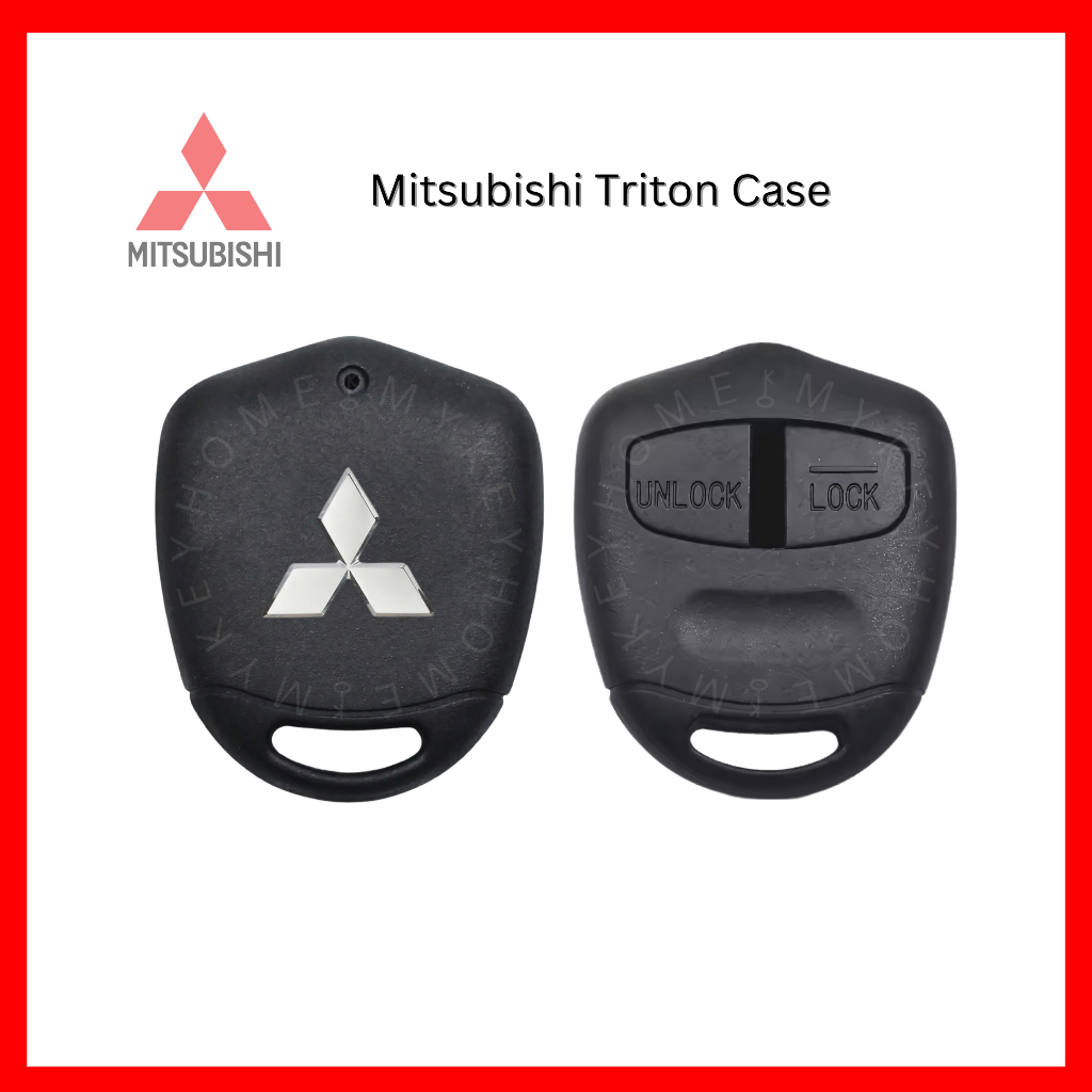 Mitsubishi Triton 2 Button Remote Key Case Replacement | Shopee Malaysia