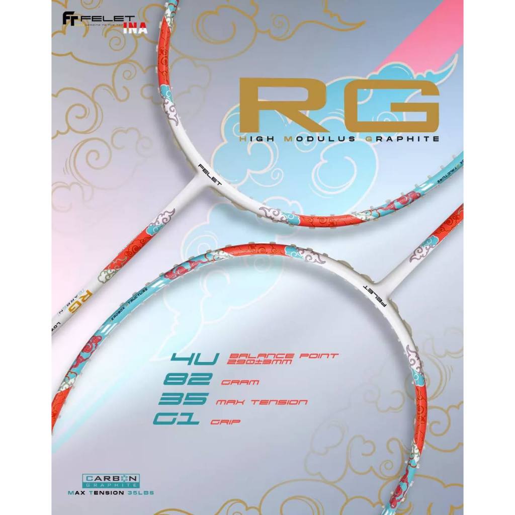 FELET RG LOW VIBRATION BADMINTON RACKET (100% original) | Shopee Malaysia