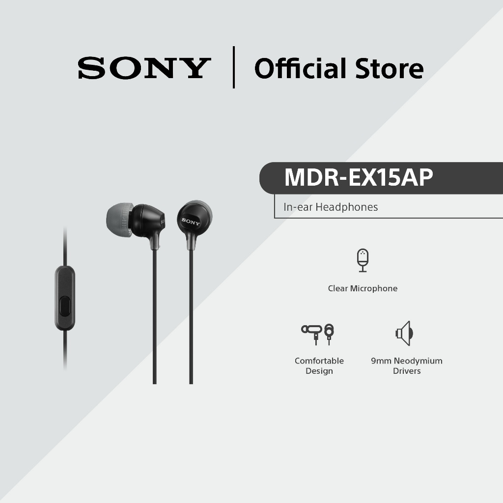 Sony MDR-EX15AP In-ear Headphones | EX15AP | Shopee Malaysia