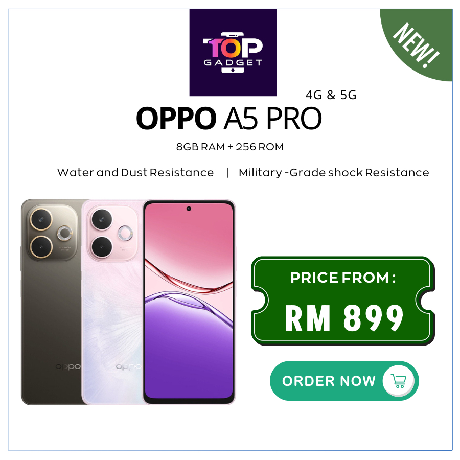 [NEW] OPPO A5 Pro Smartphone | 8GB RAM + 256GB ROM | IP66, IP68, IP69 Water and Dust Resistance ...