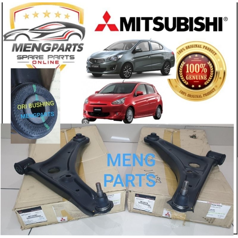 ORIGINAL 💯% MITSUBISHI ATTRAGE A13A, MIRAGE A03A LOWER ARM FRONT LEFT ...