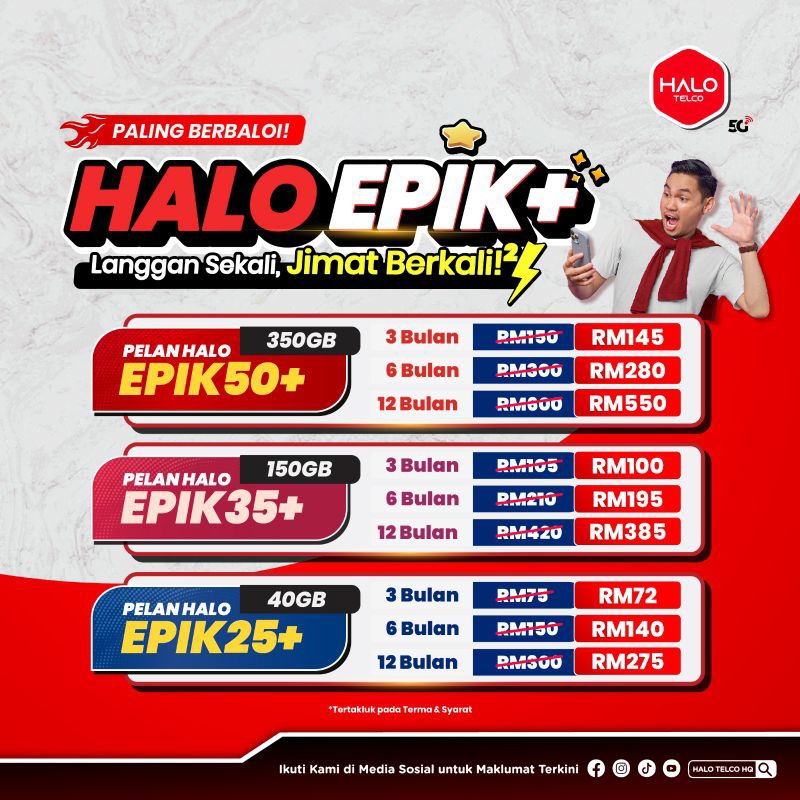 SIMKAD HALO TELCO EPIK | Shopee Malaysia