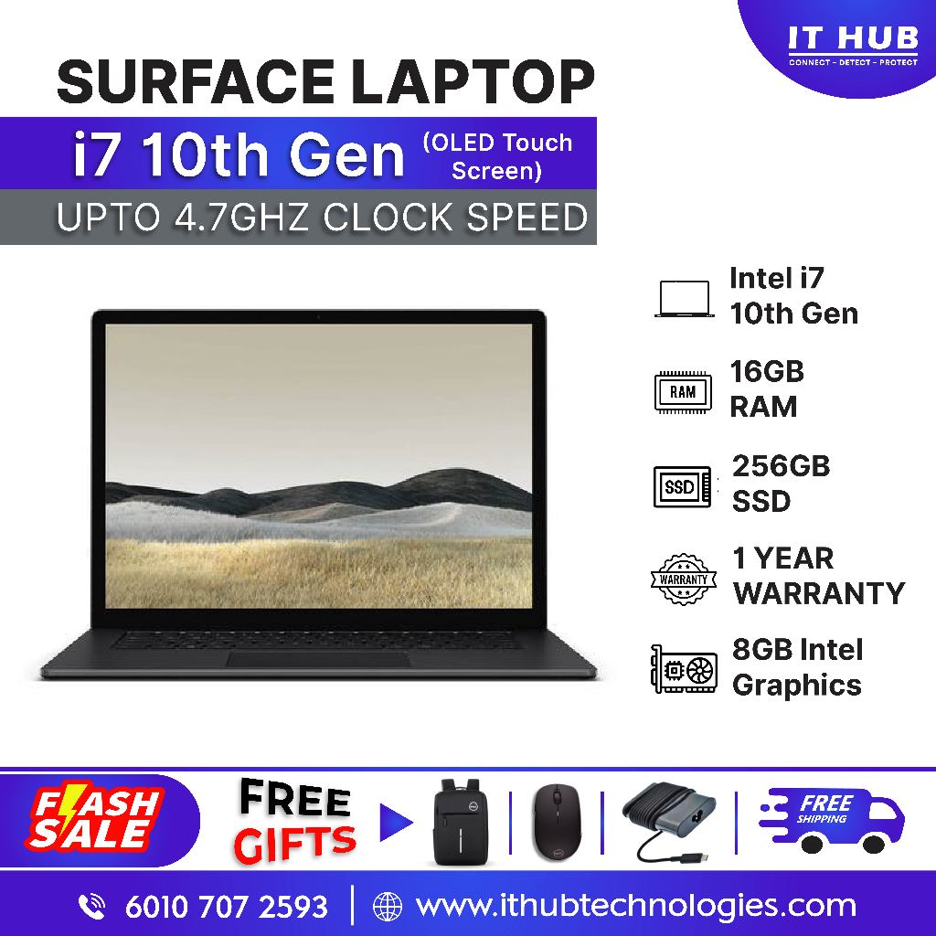 Microsoft Surface Laptop i7 10 GEN (OLED Touch Screen) | Shopee Malaysia