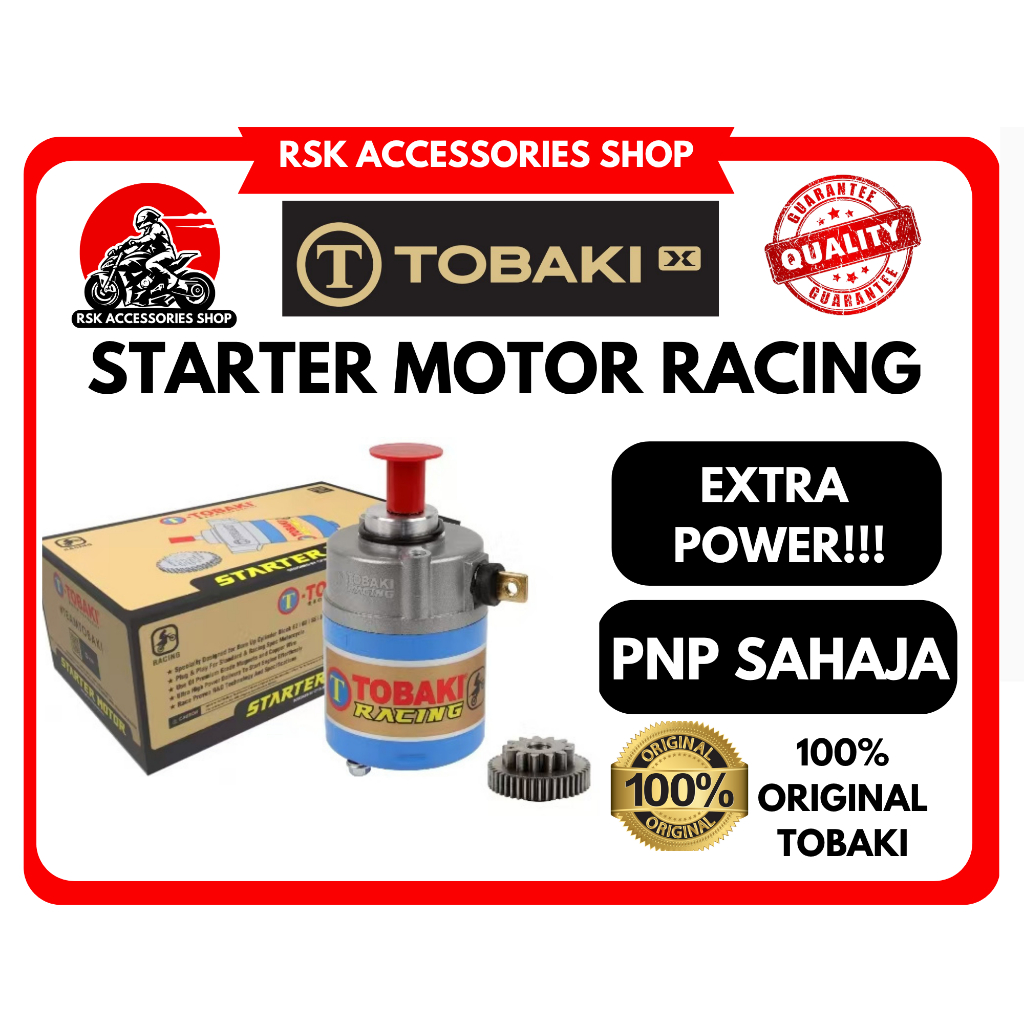 TOBAKI RACING Starter Motor Gear Y15ZR LC135 EX5 DREAM EBONUS WAVE 125 ...