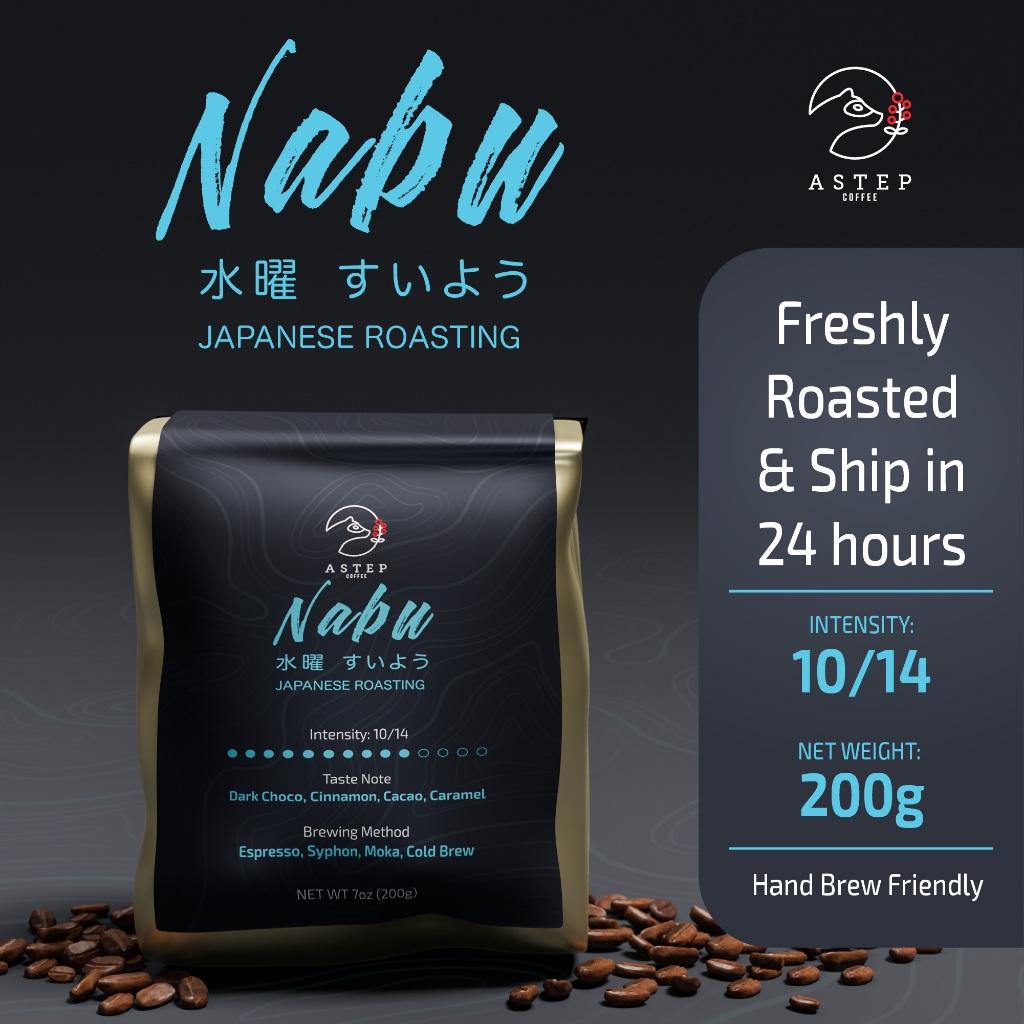 ASTEP Coffee Beans Nabu Blend Japanese Dark Roast Grind Size Option ...