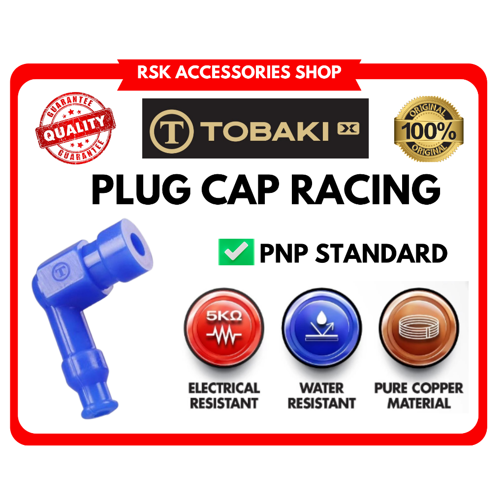 TOBAKI PLUG CAP RACING EX5 Kepala Plug EX5 LAGENDA SRL Y110 KRISS WAVE ...