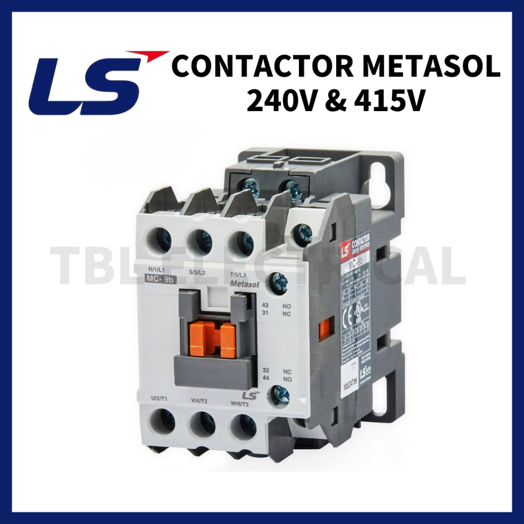 LS CONTACTOR 3P 240V 415V MC9B MC12B MC18B MC22B MC32A MC40A 240V 1A1B METASOL MAGNETIC ...