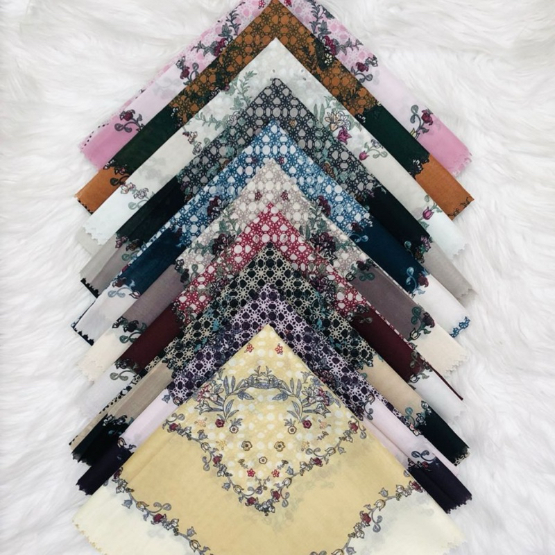 [New Arrival]Part R Tudung Bawal Cotton Voile Premium Printed Monogram ...