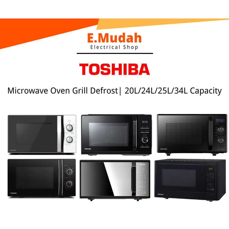 Toshiba Microwave Oven Grill Defrost Convection 20L/24L/25L/30L/34L | MWP-MM20P(WH) MW2-AG24PF ...