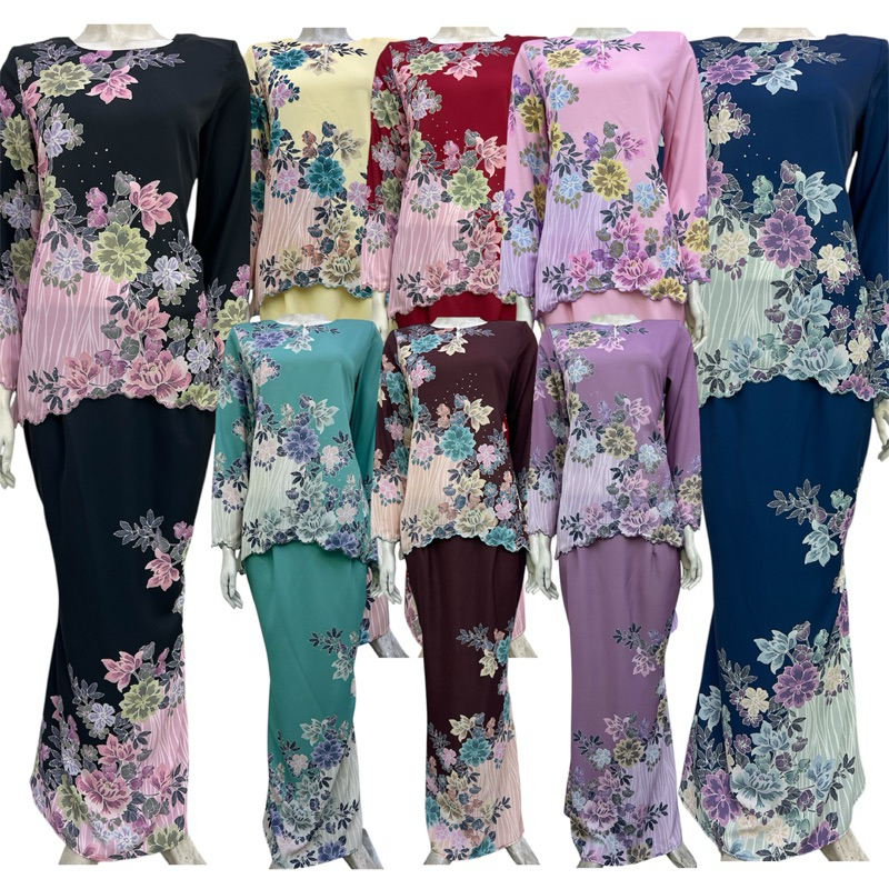 L00111 Sofea Kurung Batik Material SILK Kain Duyung (Size: 38-52) | Shopee Malaysia