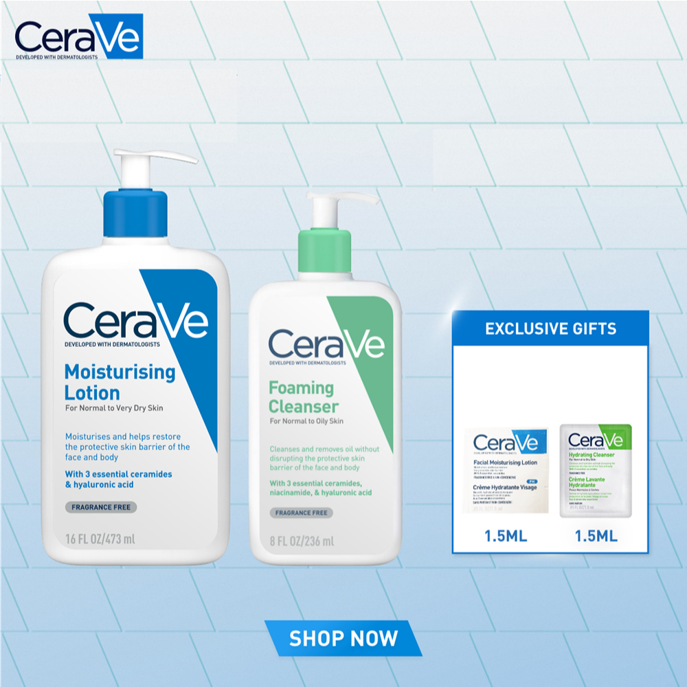 CeraVe Cream & Foaming Set MY | Shopee Malaysia
