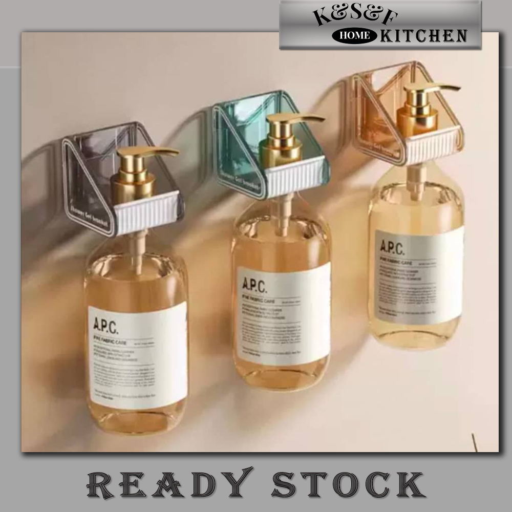 ( Ready Stock ) 2PCS Shower Gel Bracket Shampoo Holder Wall Mounted ...