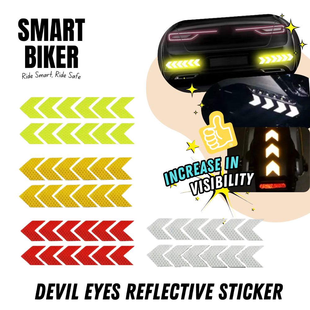 Sticker Reflective Arrow Sign - Night Driving Safety Reflective Tape ...