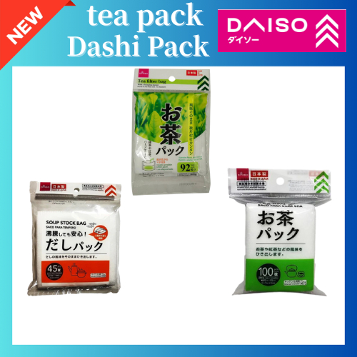 Daiso Tea packets (92 sheets, hanging mount) , 100 tea bags , Dashi ...