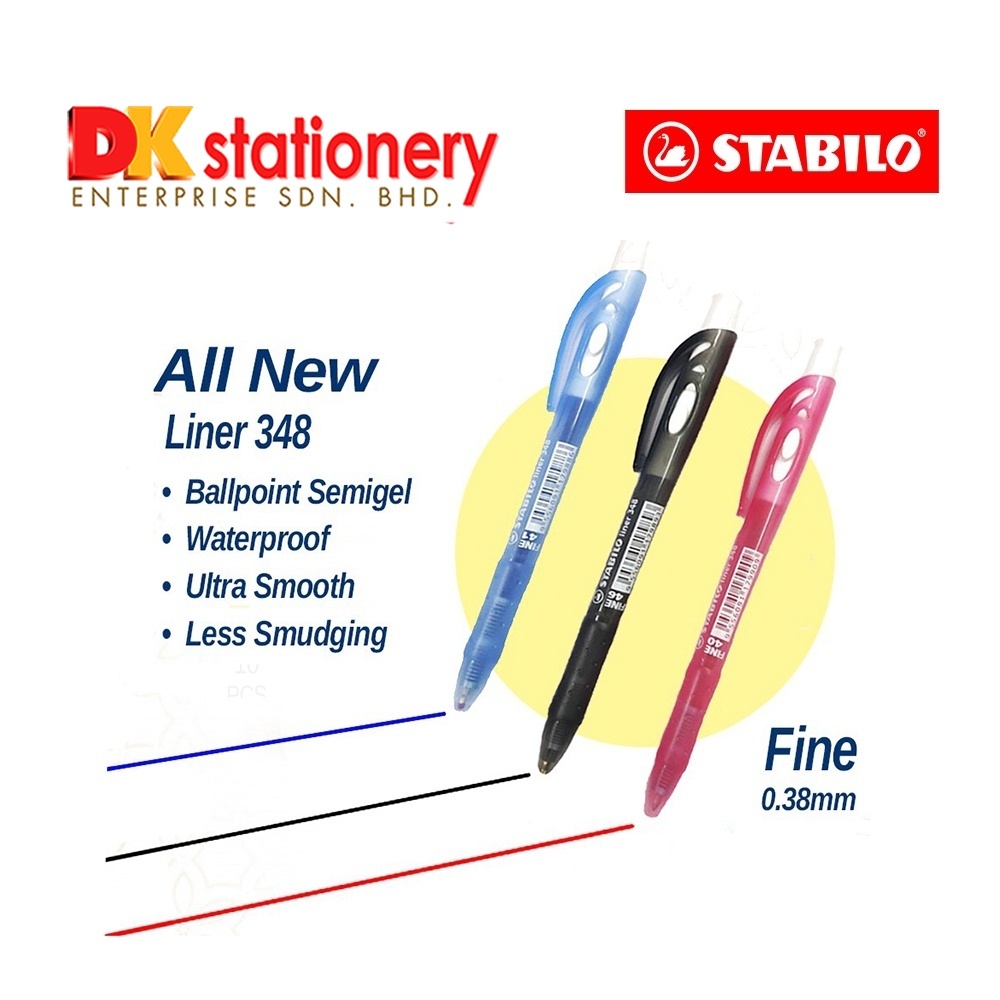 STABILO 348 Ballpoint Pen - (50 PCS / BOX) / 10 PCS | Shopee Malaysia