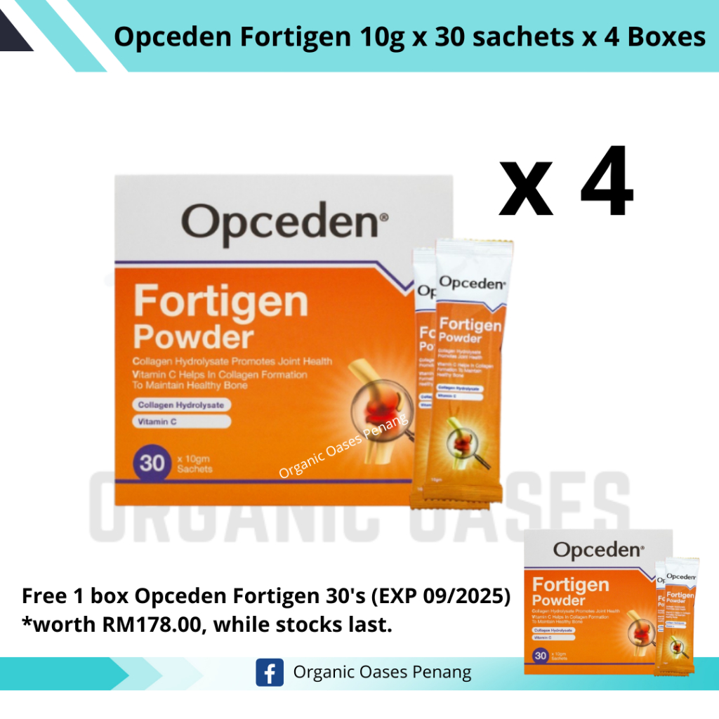 Opceden FORTIGEN 30 sachets x 10g x 4 Boxes (EXP 08/2026) | Shopee Malaysia