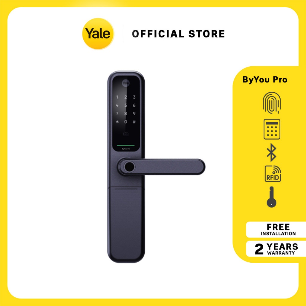 Yale ByYou Pro (Mortise) Smart Door Lock - Fingerprint/ PIN Code/ RFID ...