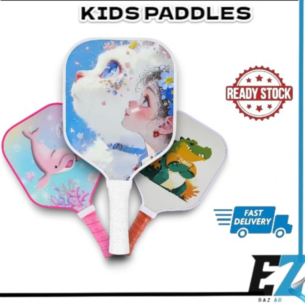 Kids Pickleball Paddle Fiberglass 14mm Pickleball Racket Child Paddles ...