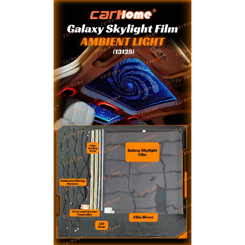Galaxy Skylight Film Ambient Light for Car with Sunroof | Interior Roof ...