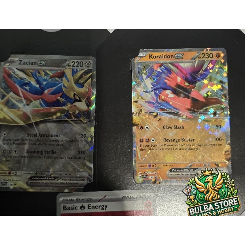 Koraidon Ex 197 Promo / Zacian Ex 198 Promo Summer Tin 2025 Pokémon TCG Card Game Scarlet ...