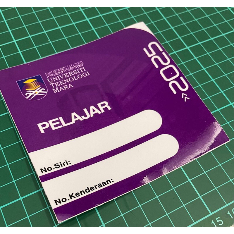 Sticker Motor parking pelajar uitm 2025 | Shopee Malaysia