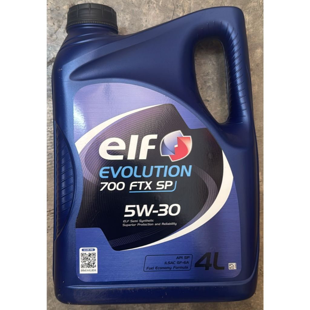 ELF EVOLUTION 700 FTX SP ENGINE OIL 5W-30 SEMI SYNTHETIC API SP 4L ( 100% GENUINE ) | Shopee ...