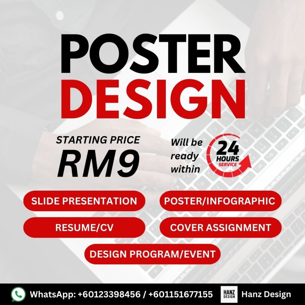 Poster Design Service Murah Student (Poster, Infografik, Slideshow ...