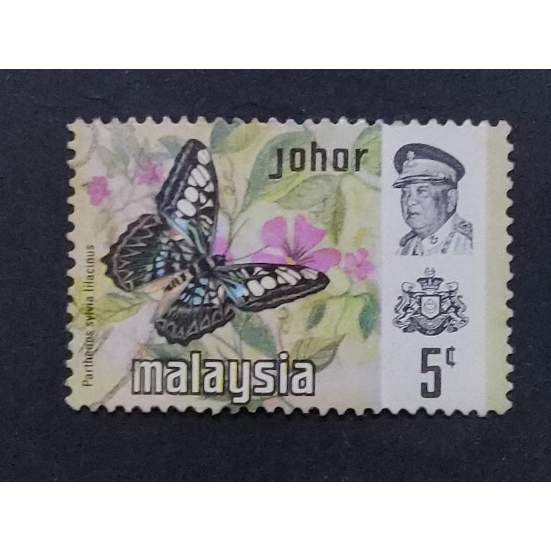 Malaysia 1971 Johor Butterflies 5c - 1pc Used Stamp /Setem | Shopee ...
