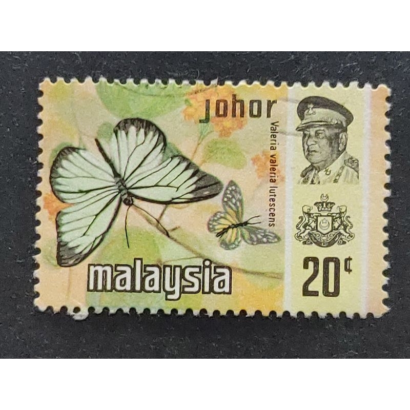 Malaysia 1971 Johor Butterflies 20c - 1pc Used Stamp /Setem | Shopee ...