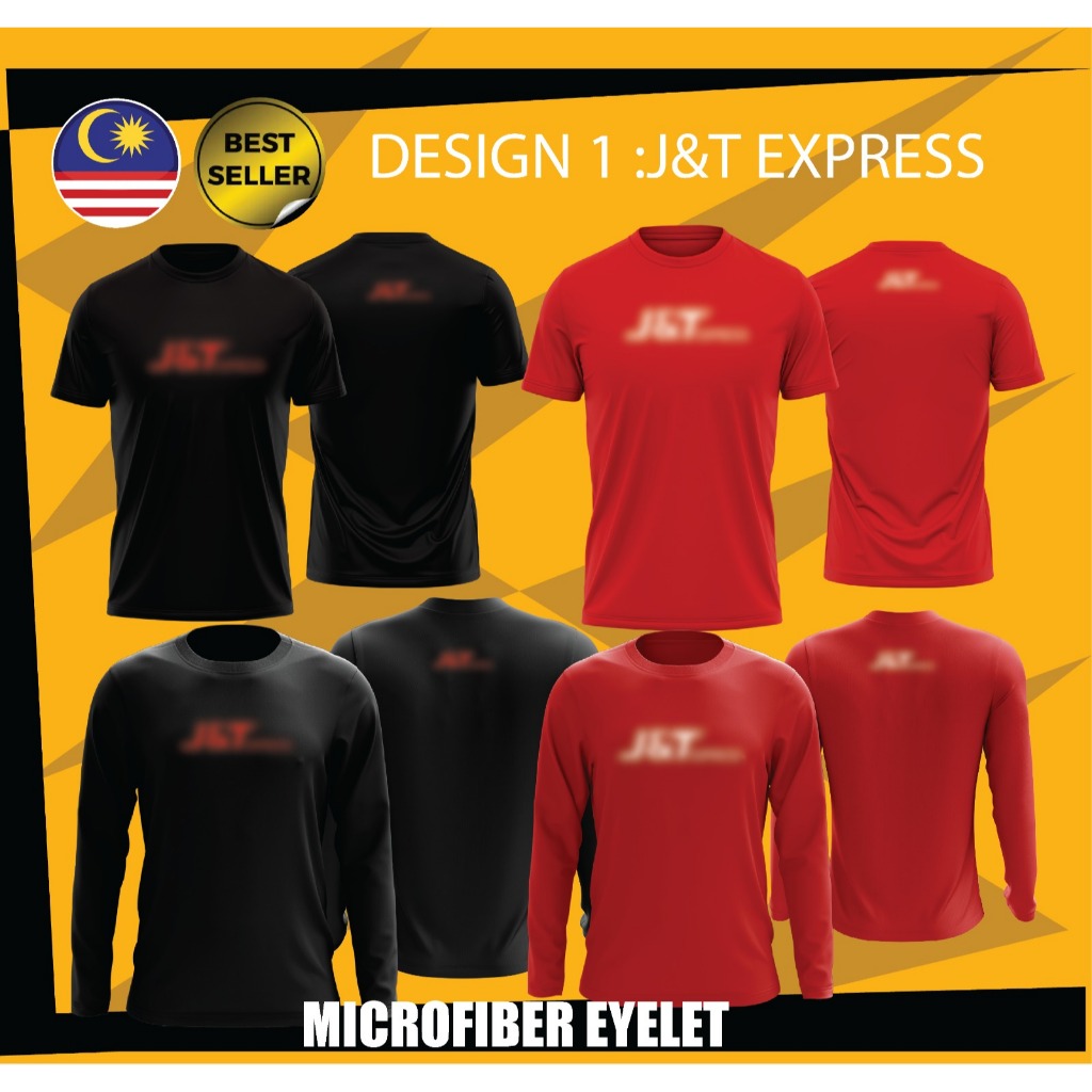 JNT EXPRESS LOGO DEPAN BESAR BELAKANG KECIL MATERIAL MICROFIBRE EYELET ...