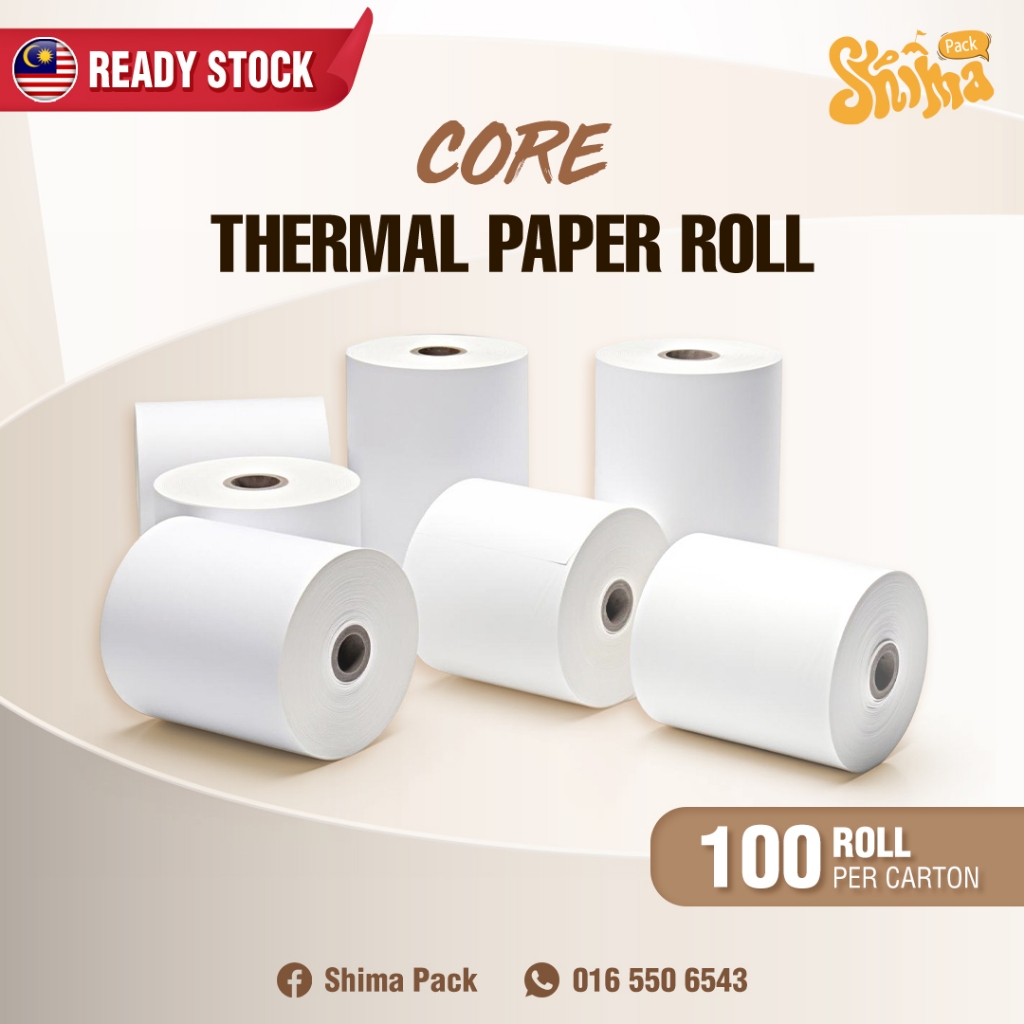 THERMAL PAPER ROLL (CORE) / THERMAL RECEIPT ROLL / RECEIPT PAPER ...