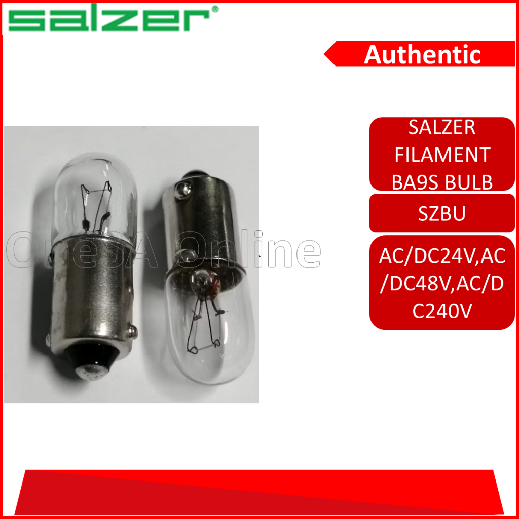 SALZER FILAMENT BA9S BULB AC/DC24V,48V,240V(SZBU) | Shopee Malaysia