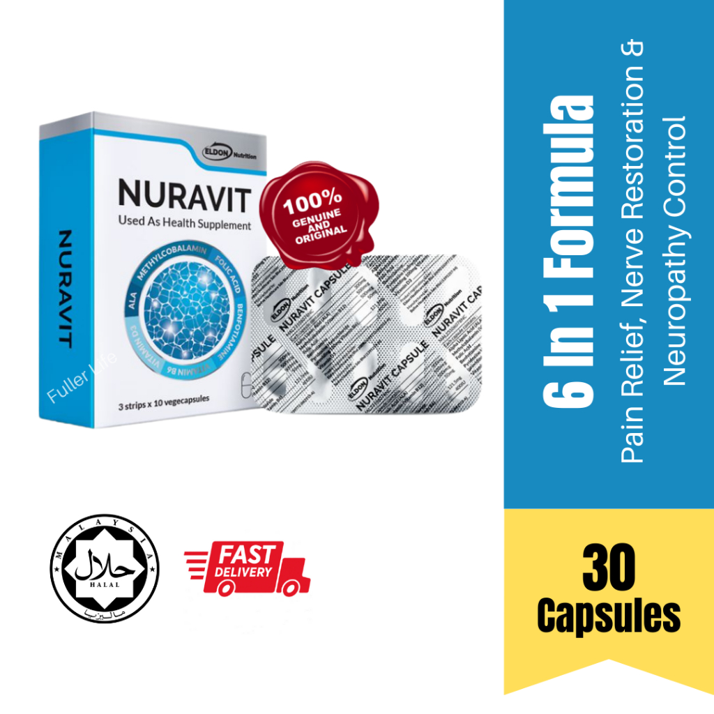 ELDON NUTRITION Nuravit Vegecapsules (30s) | 6 in 1 Formulation For ...