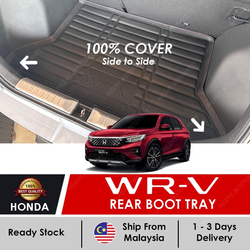 Honda WRV 2023 - 2025 Leather Car Rear Boot Tray Trunk Cargo Carpet ...