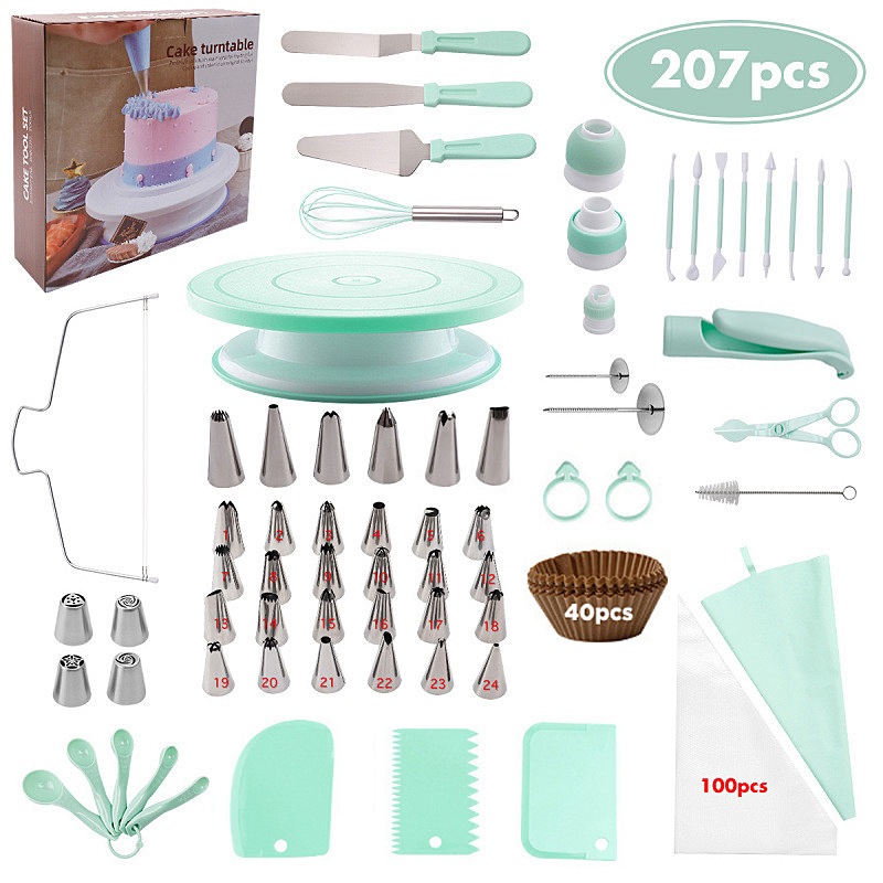 207pcs,Cake Decorating Tool Kit, For Beginners And Professionals DIY ...
