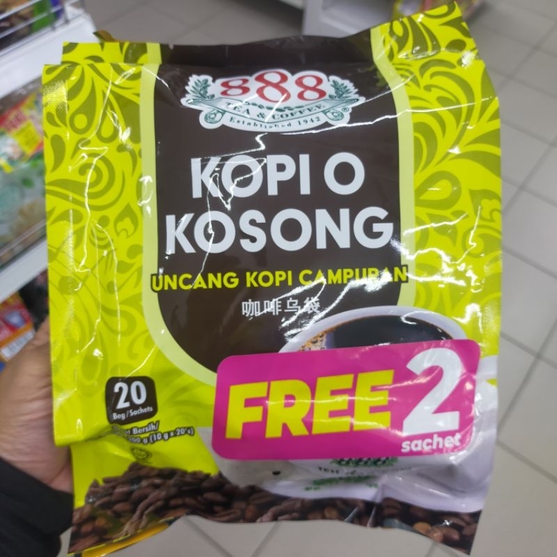 888 Tea & Coffee Kopi O Kosong (20x10g) Uncang Kopi Campuran | Shopee Malaysia