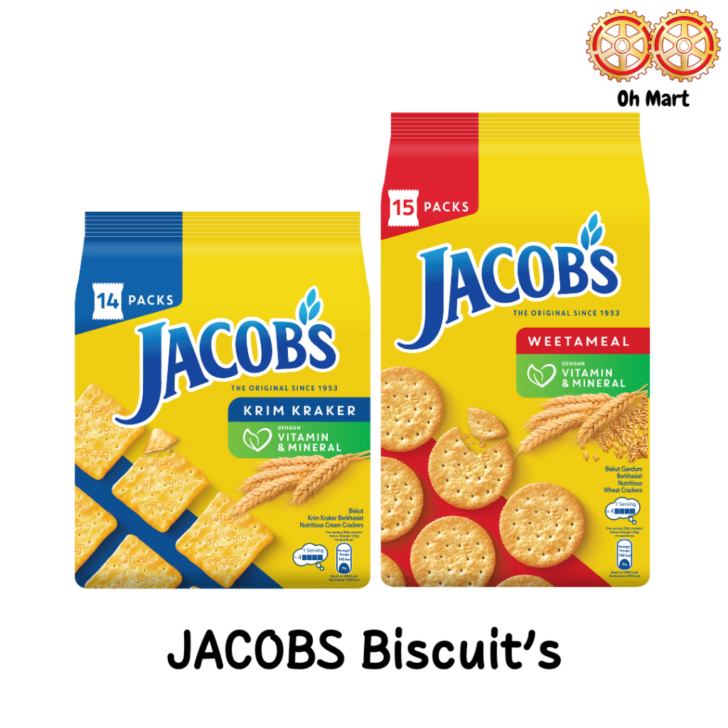 Jacob's Crackers Value Pack Krim Kraker/Weetameal 14/15 | Shopee Malaysia