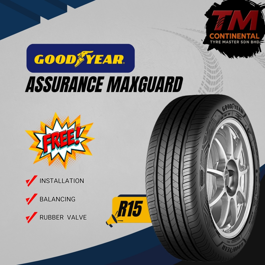 [FREE INSTALLATION] Tayar Goodyear Assurance Maxguard R15. | Shopee Malaysia